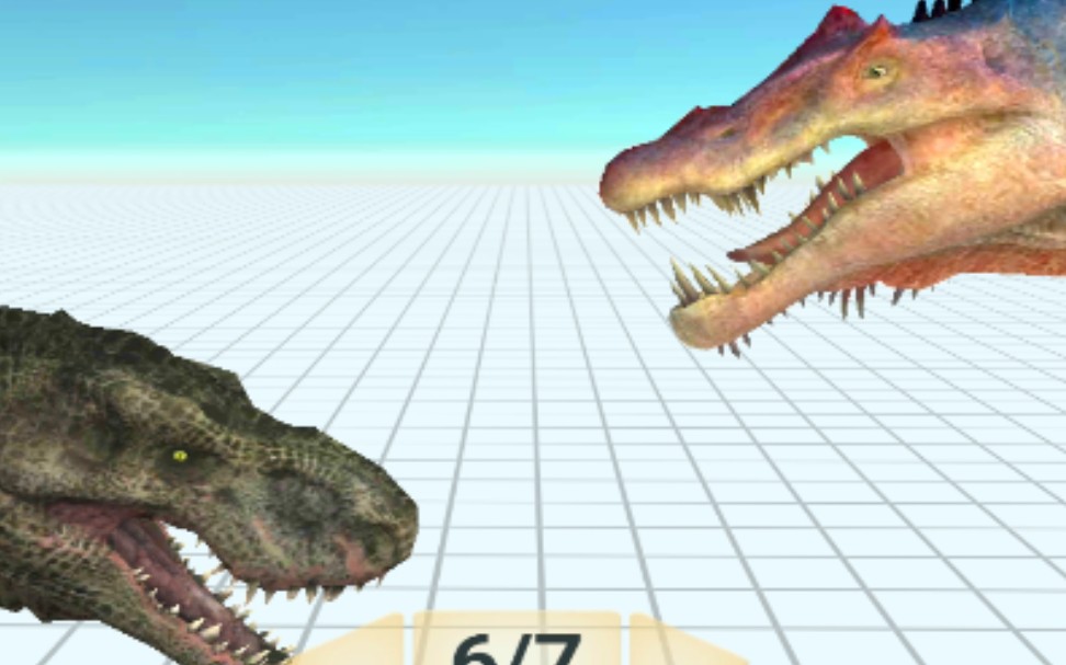 动物战争模拟器手机版:1.0霸王龙VS部分自制生物