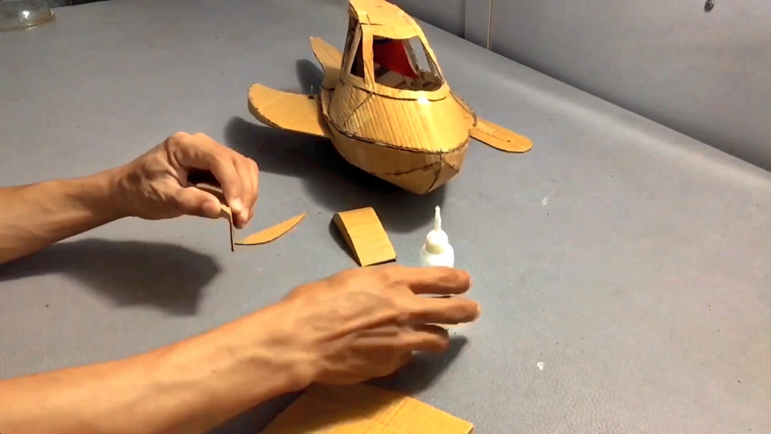 纸板飞机如何制作飞机ICON A5模型手工样品项目