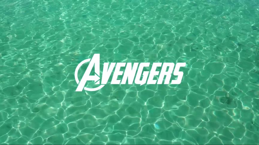 AE水面漂流文字#AE #漫威