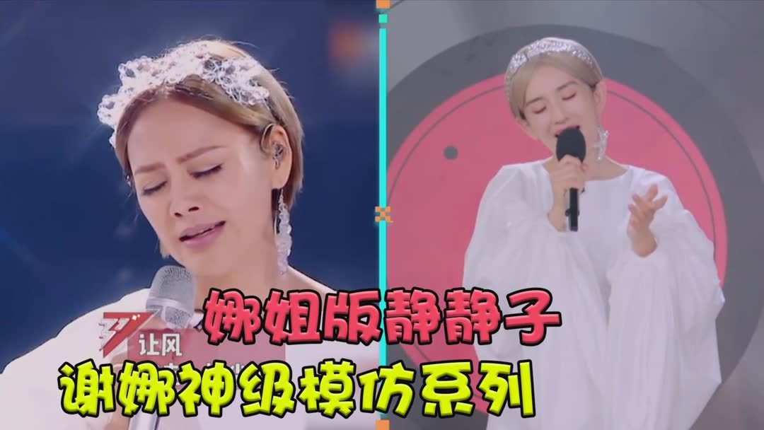 模仿鬼才谢娜的名场面合集,一人分饰两角,神级模仿杜华与宁静