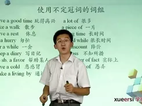 (3)冠词的用法一第三段