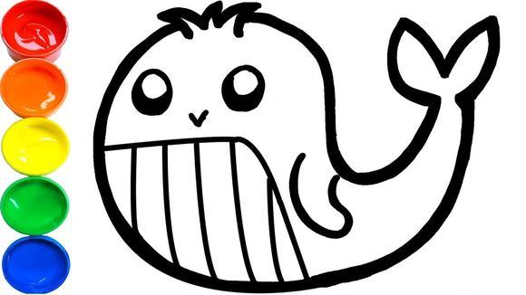 亲子简笔画:画可爱海豚