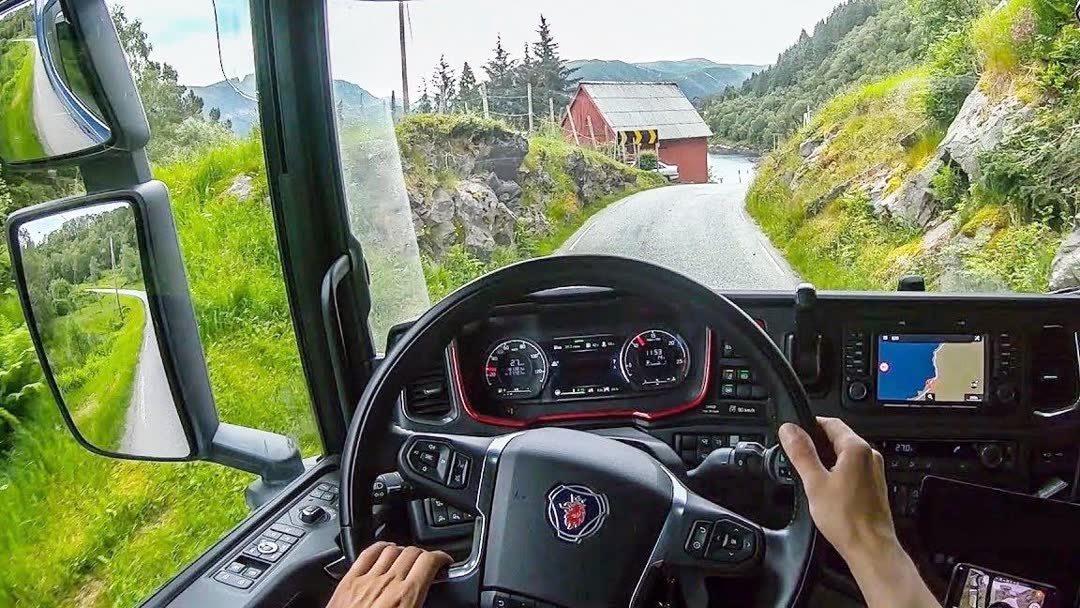 「第一视角」现实欧卡模拟:斯堪尼亚S520 - 挪威 Stadlandet!