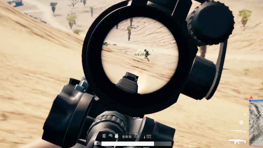 绝地求生:我死都不会碰二倍镜,哇二倍镜真好用!