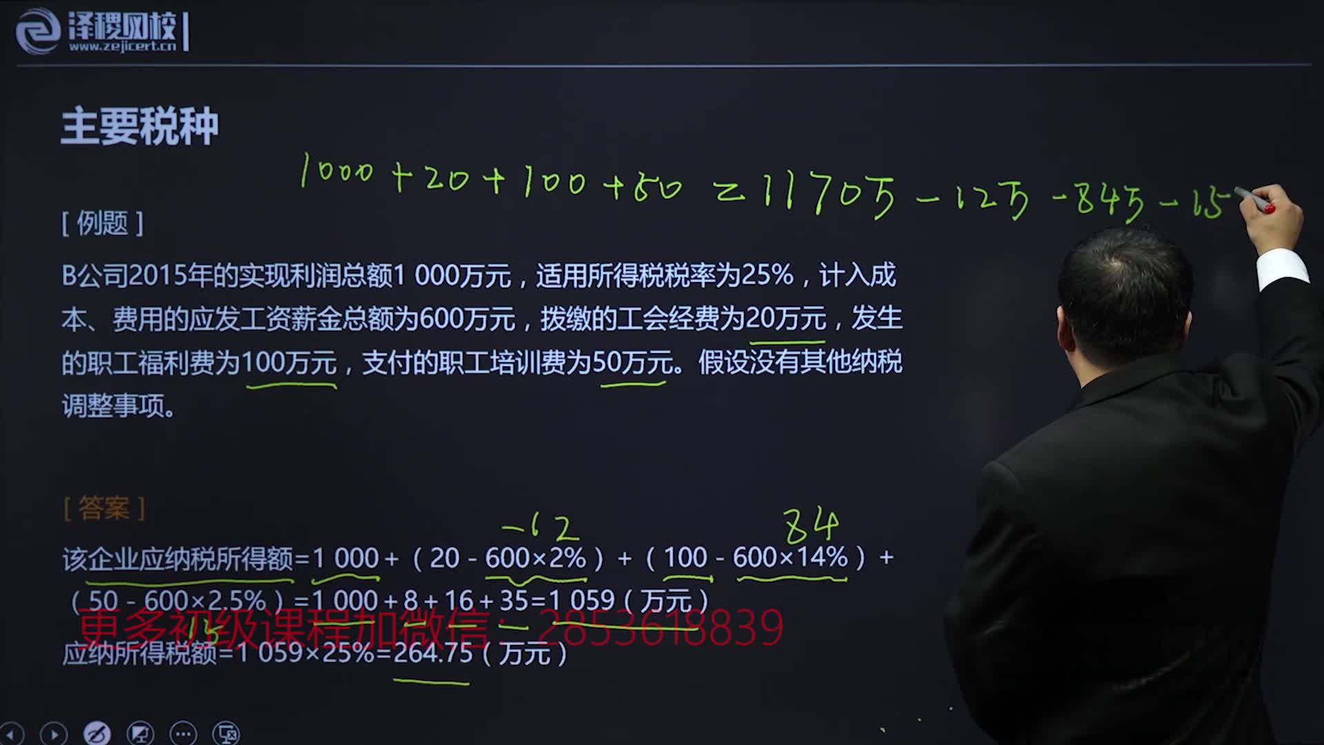 全套初级会计前导课,老师教你掌握企业所得税(二)