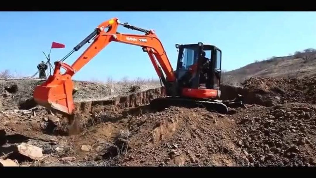 挖掘机工作视频