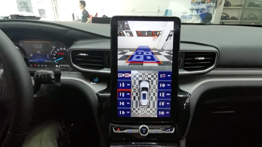 福特探险者360度全景影像带四路行车记录,车速控制,3d大视角,雷达...