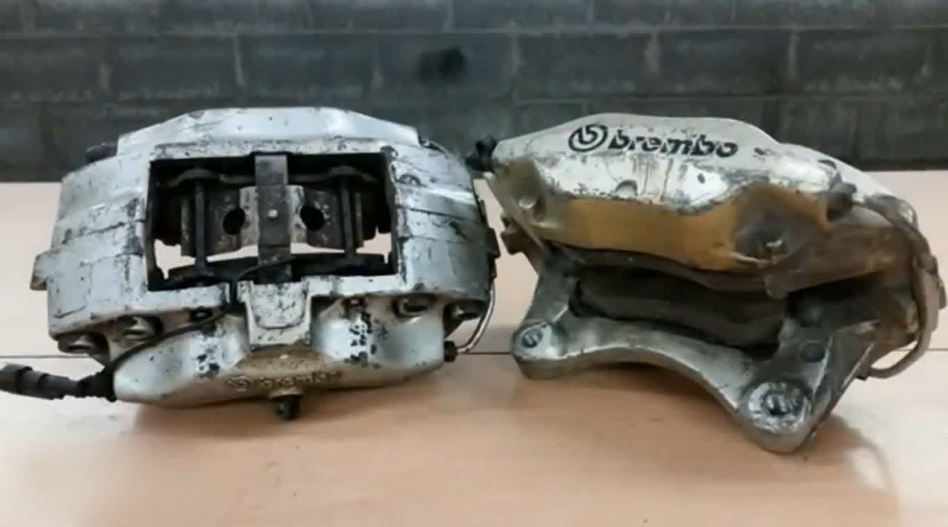二十多年汽车制动钳修复过程,翻新手艺高超,焕然一新!