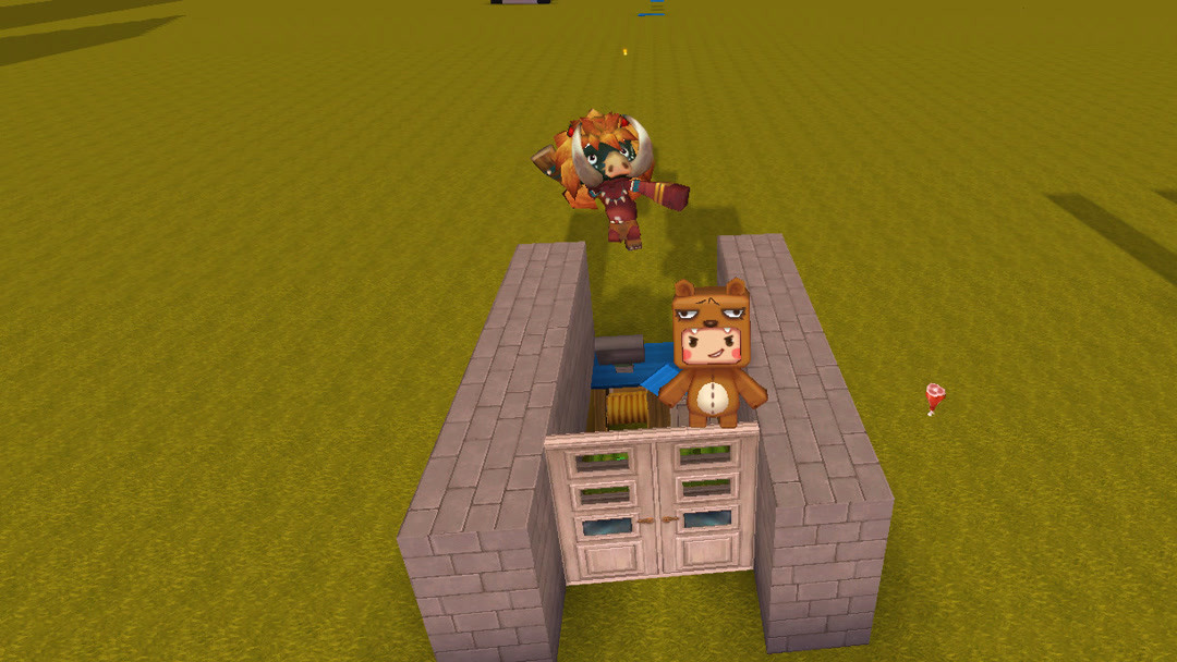 迷你世界防野人拆门机关,有了这机关晚上再也不用怕野人拆门了!