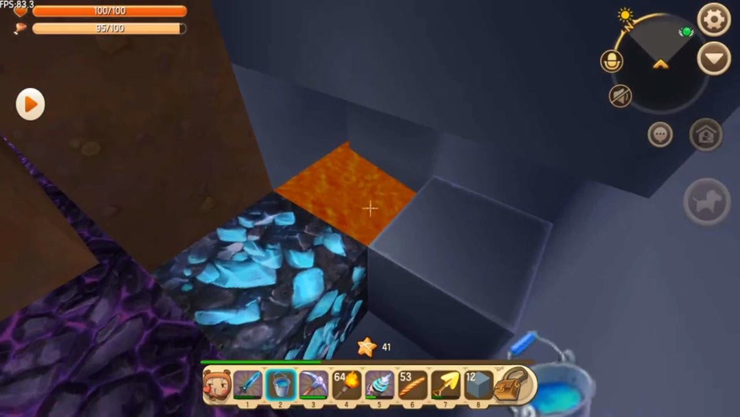 迷你世界生存P82:黄金下面隐藏着钻石,这是升级了呀