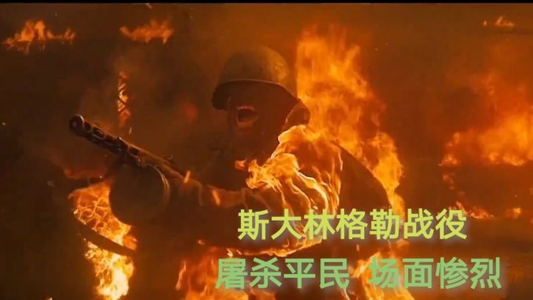 《斯大林格勒战役》一部让人绝望的二战片,德军对妇女平民下手,手段...