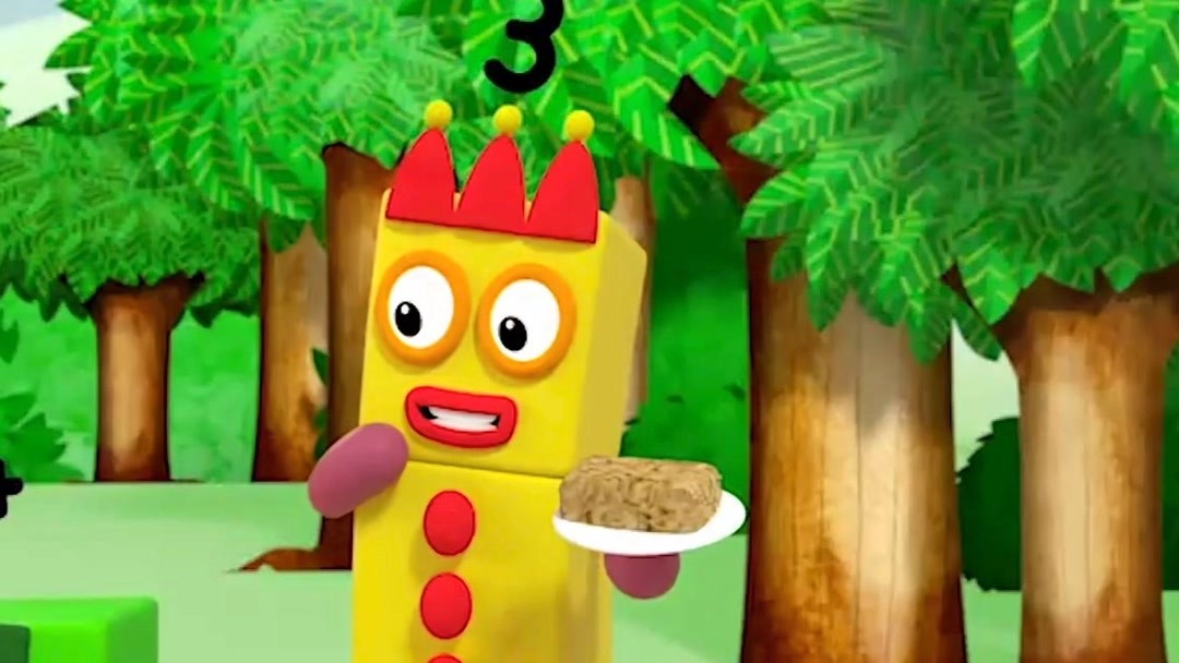 数字积木 搞笑动画:美食诱惑 数字小3剖出杀手锏 从未失败!