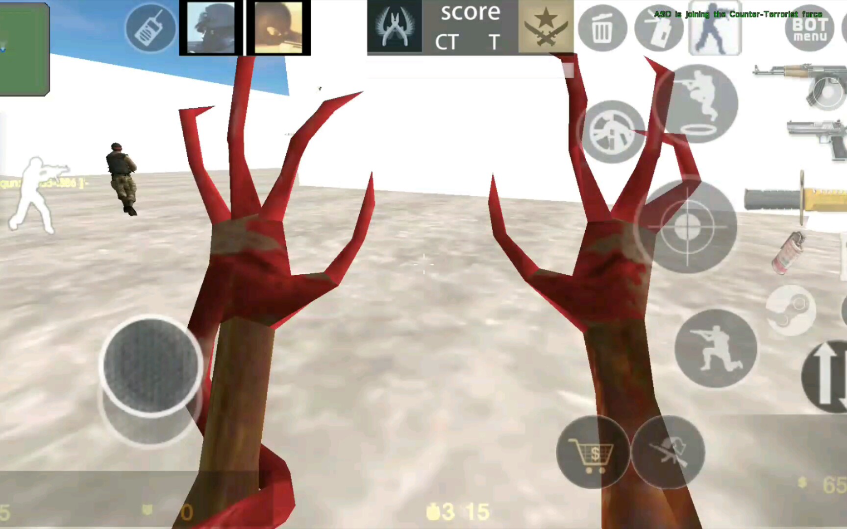 手机版CS1.6豆服僵尸感染4.3,加速挂真恶心