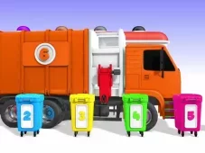 亮亮玩具视频 倒垃圾宝宝学习颜色数数 垃圾车奇趣动画学英语学外语...