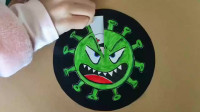 众志成城抗击疫情,亲子手工新型冠状病毒画册,小孩子的能力都这么强大