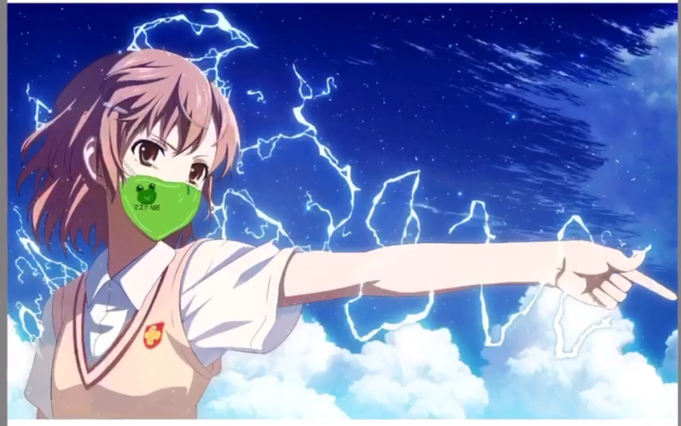 给动漫人物戴口罩