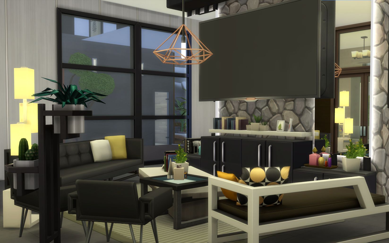 The Sims4【模拟人生4速建/NoCC】现代风格植物建筑/定格