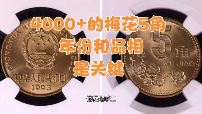 梅花5角硬币能值4000多,年份和品相很关键,你别错过