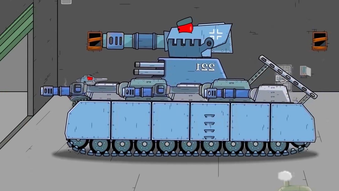 【坦克动画】kv44坦克大战卡尔44,超级坦克角斗士之间的最后较量