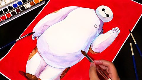 第36集 超能陆战队水彩画