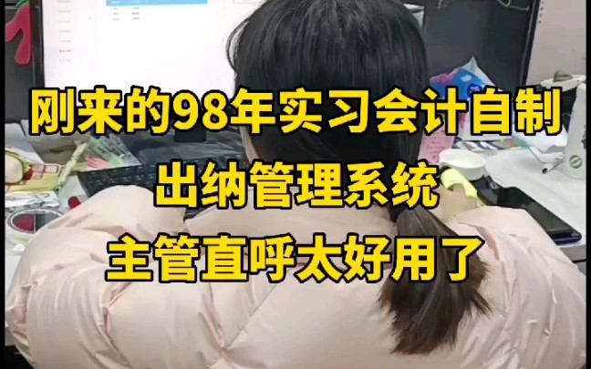 刚来的98年实习会计自制出纳管理系统,主管直呼太好用了