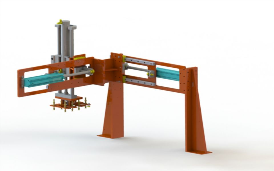 非标自动化设计:三轴真空吸盘机械手中直线导轨的作用及安装精度要求