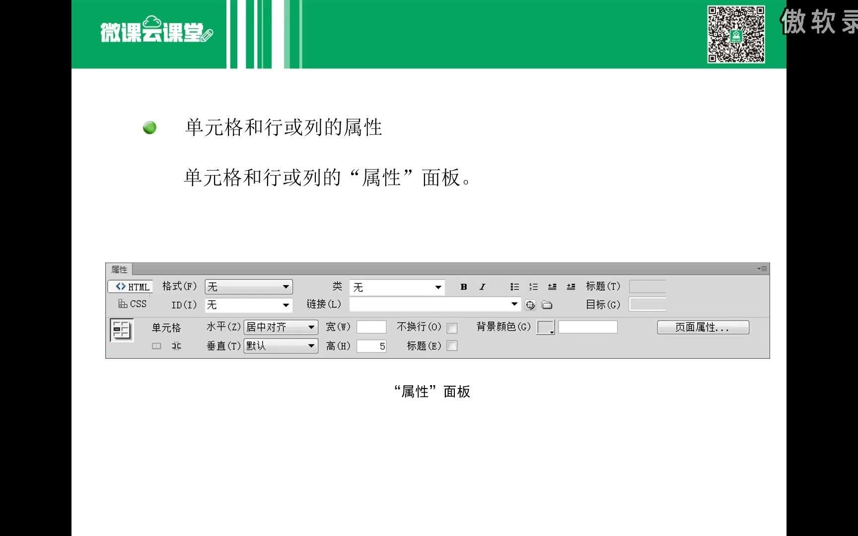 Dreamweaver网页设计与制作标准教程6.1 表格的简单操作