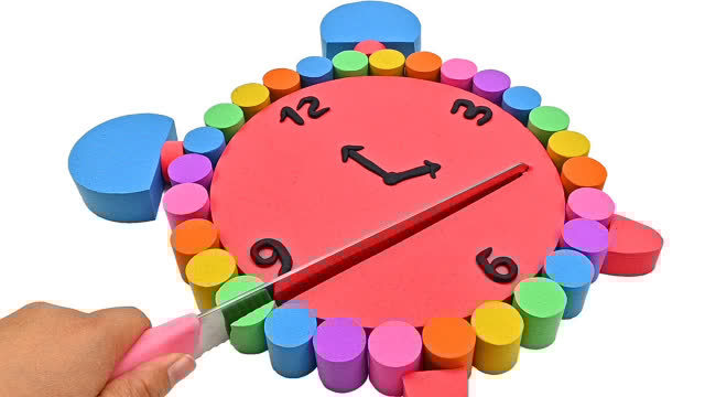 糖果手作坊:用动态沙切割,制作彩虹时钟!