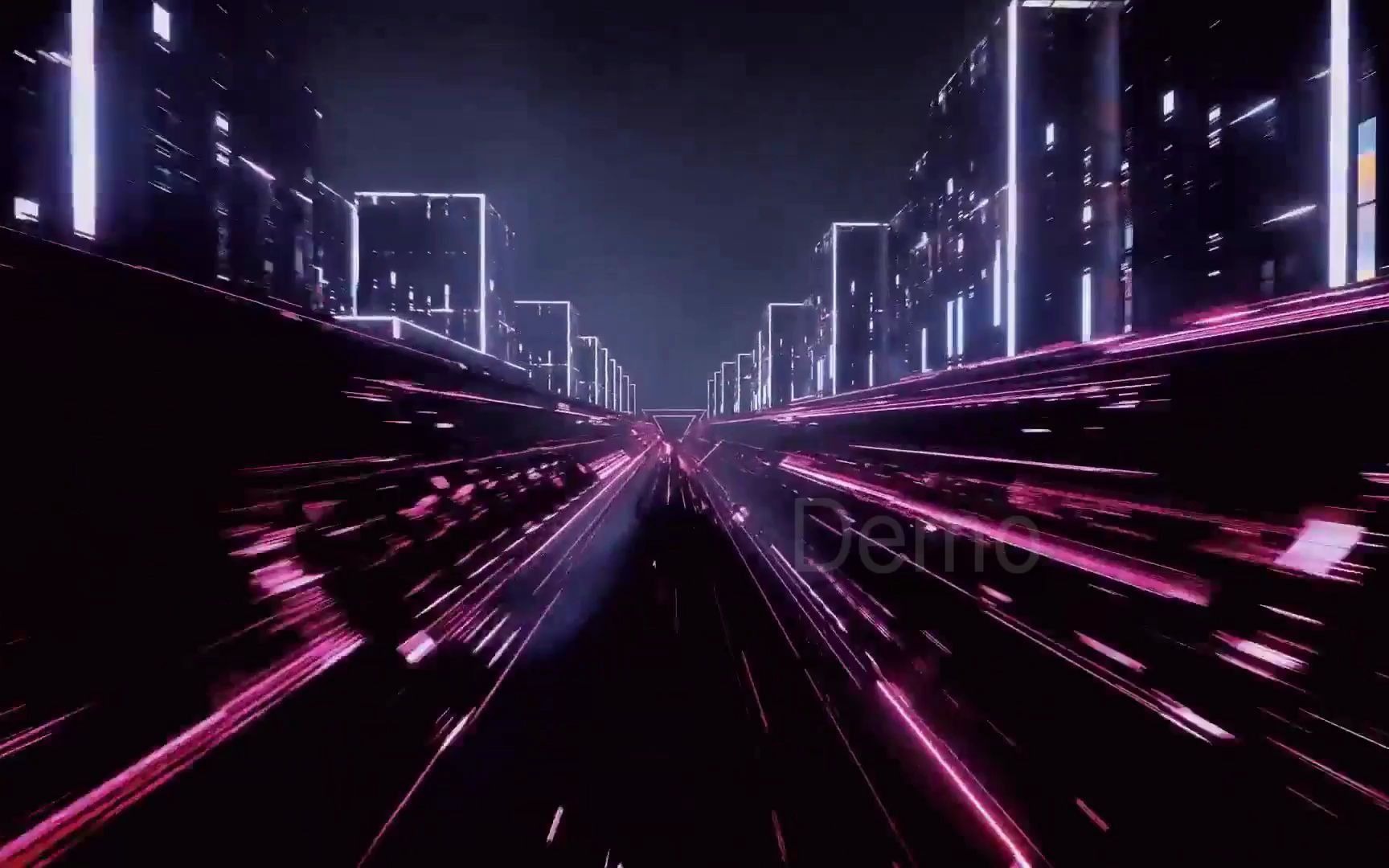 大屏素材 s396 酒吧夜店VJ高科技动感城市线条流动视频素材 动态...