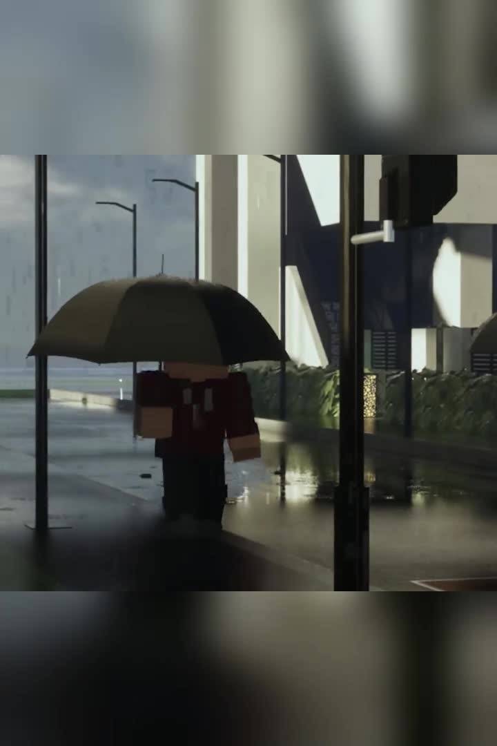我的世界:下雨了.人们都在躲雨.雨会伤心吗?
