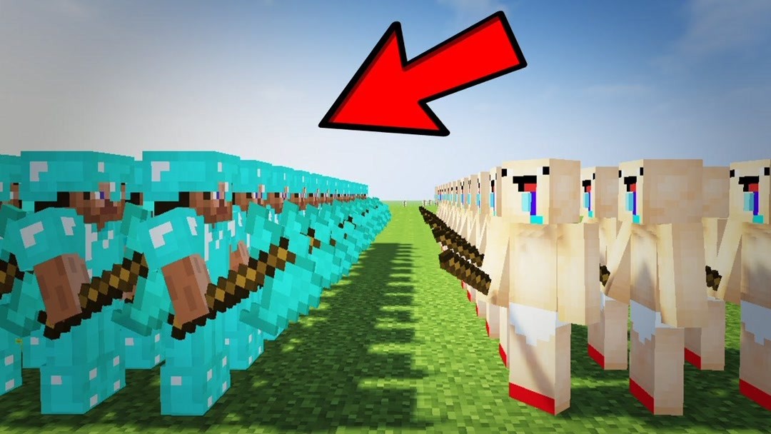 大海解說 我的世界建造我的国 大战百万herobrine战士