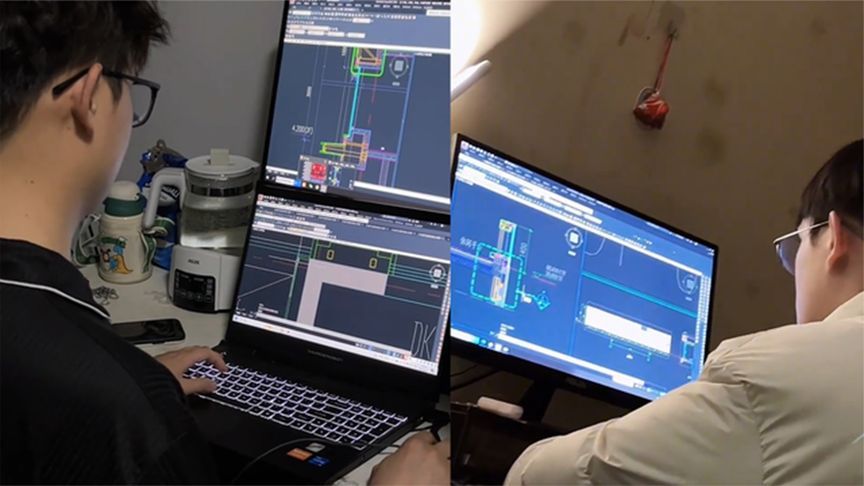 27岁老公起早贪黑画CAD,独自打拼7年买下房子,看背影妻子落泪