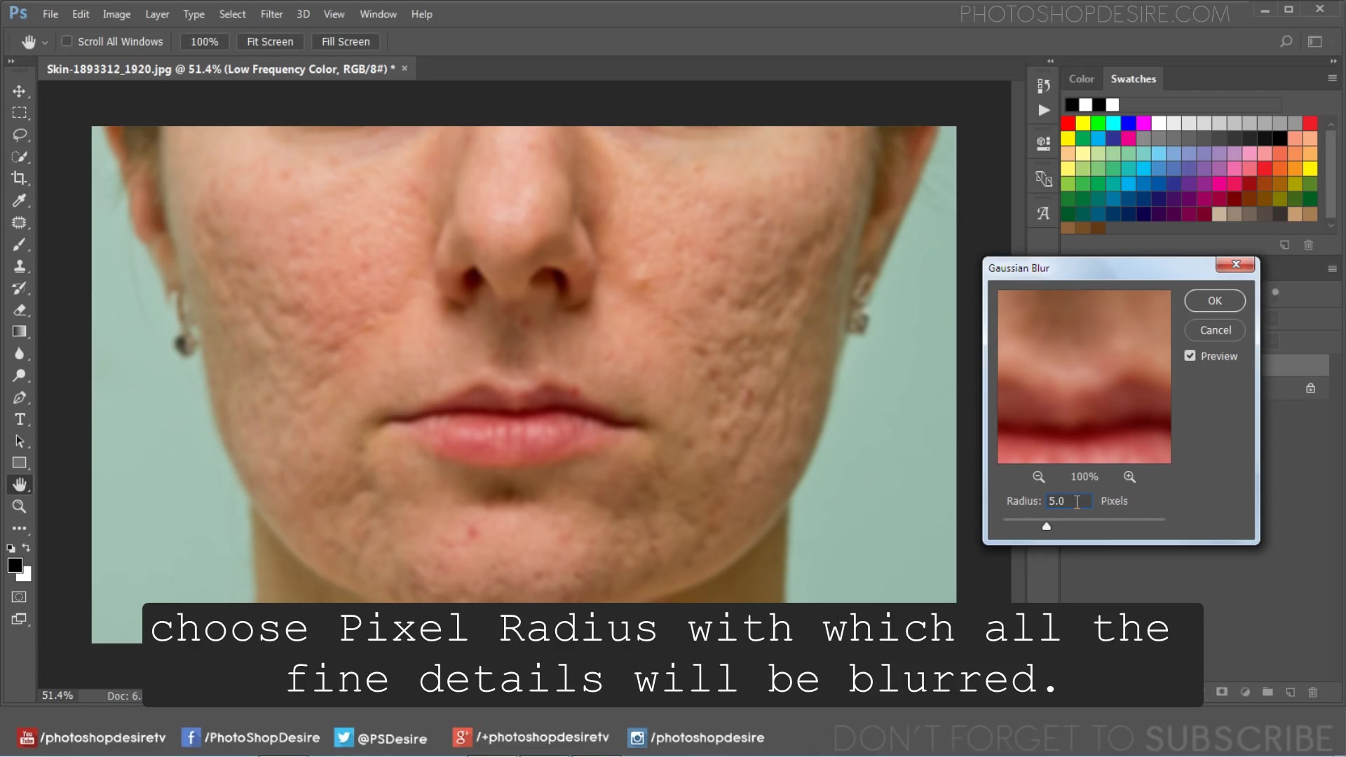 Photoshop -高低频磨皮