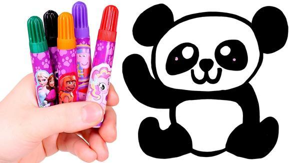 益智简笔画:画可爱大熊猫