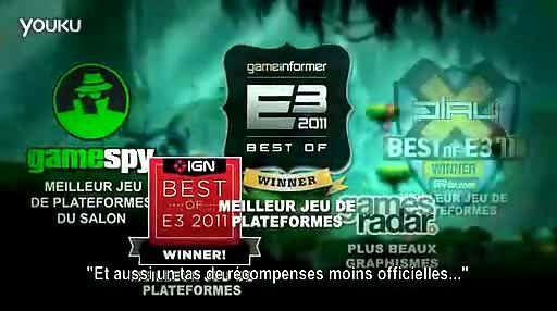 横板2D游戏《雷曼起源》预告片