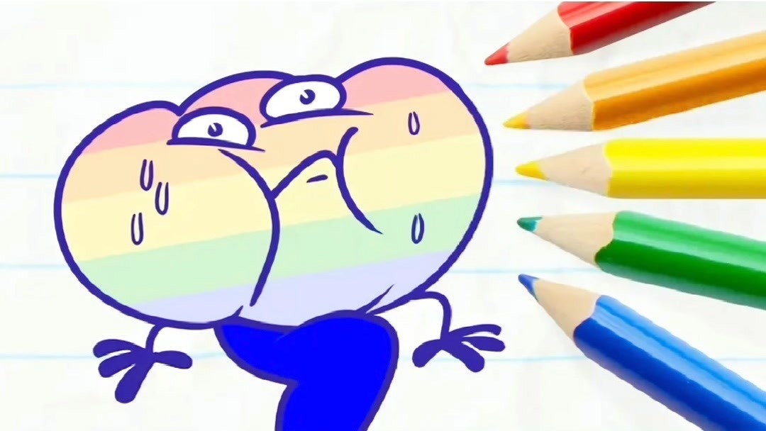 小蓝人比赛!这该怎么办?搞笑铅笔画小人游戏