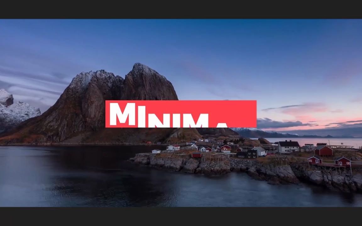 新鲜干净动态动画全屏标题AE模板