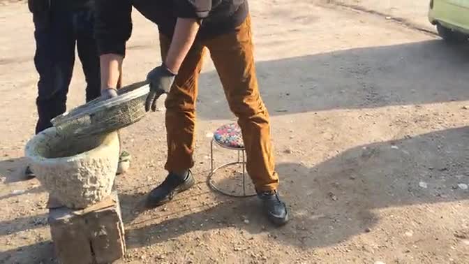 手工艾绒的加工过程,艾绒的真实比例