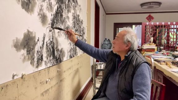 名家作画实录#国画