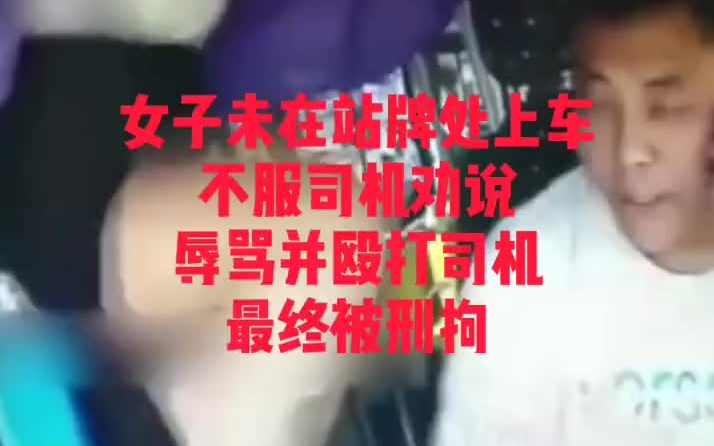 女子殴打辱骂公交车司机,最后大快人心