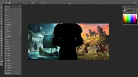 4分钟看完《刺客信条:英灵殿》画画直播会