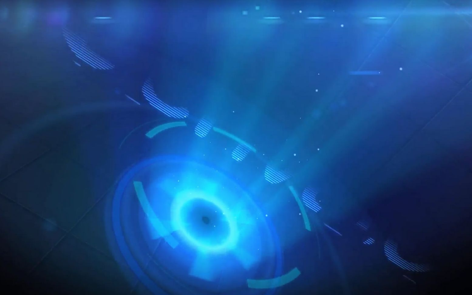 559蓝色高科技3D全息投影logo演绎片头ae模板 ae特效 视频片头 会声...