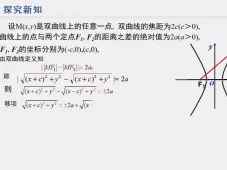 高二数学第十三课 双曲线的定义与标准方程