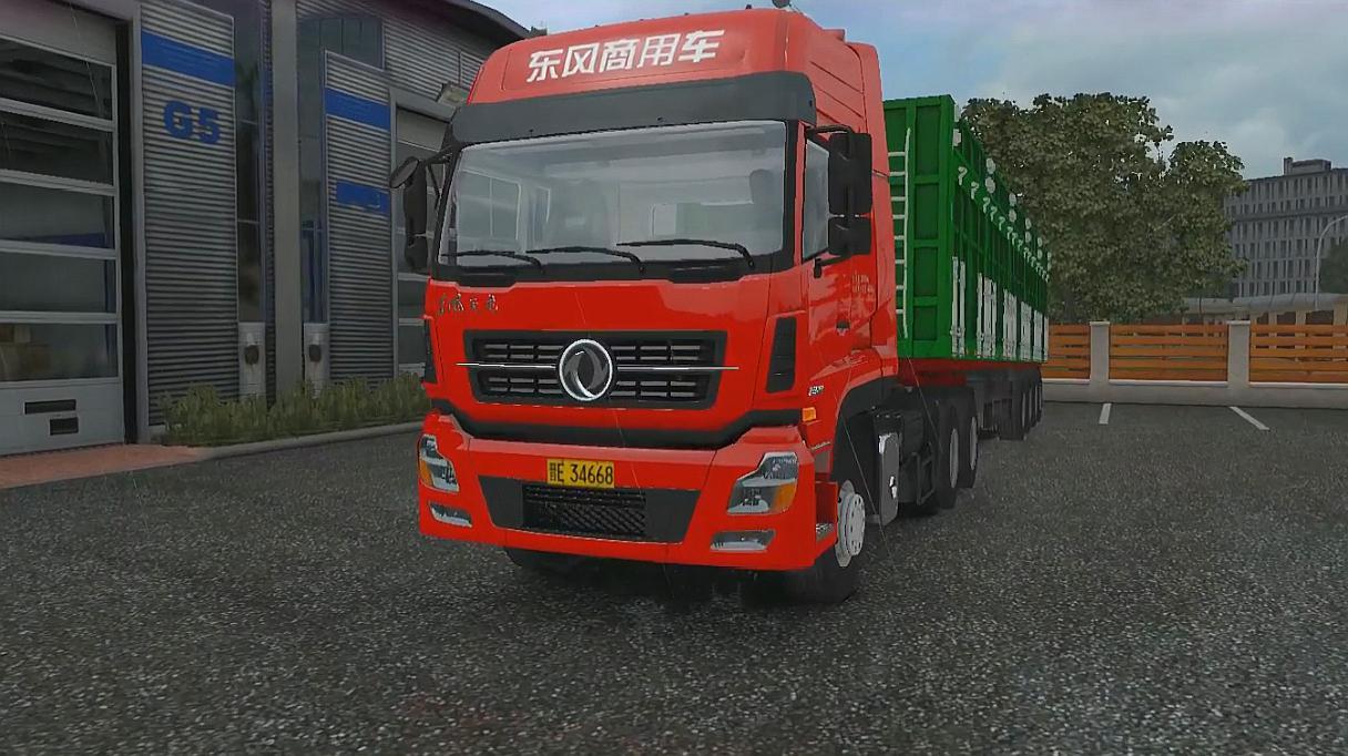 欧洲卡车模拟2:国产天龙,四轴百吨王!你玩过吗?