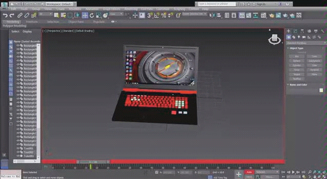 3dmax笔记本建模记录