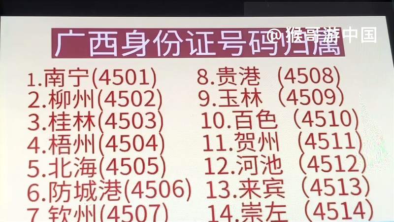广西原身份证号归属和新身份证号归属的区别,太有意思了