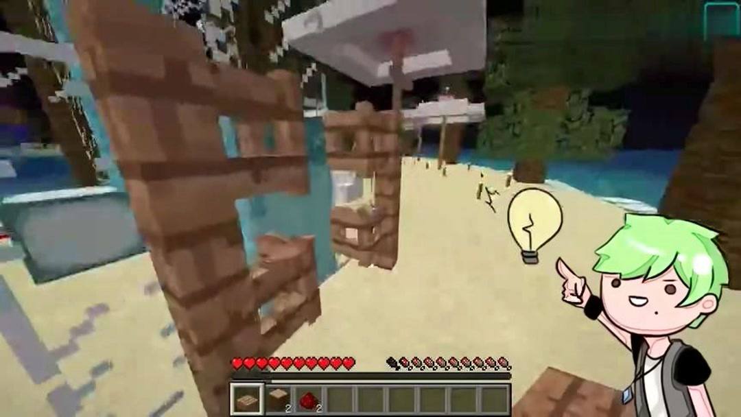 我的世界:玻璃机关水电梯,百米高空迷宫终点站!