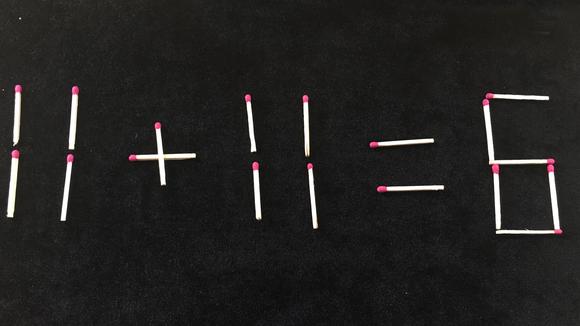 如何移动一根火柴使等式成立?这个方法你知道吗,一般人想不到