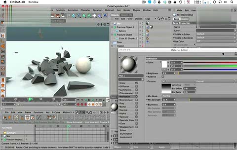 GSG灰猩猩C4D教程计算机软件-t15_Shattering an Object Part 2