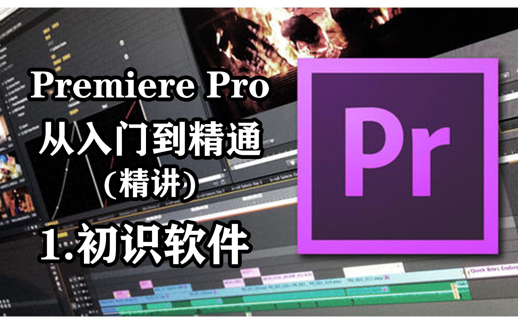 【Premiere Pro从入门到精通】第一期. 初识软件